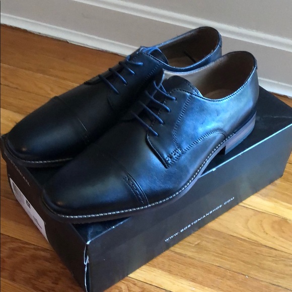 Bostonian | Shoes | Clarks Bostonian Narrate Cap Black Leather | Poshmark